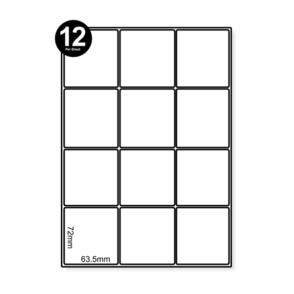 12 Labels Sticker Paper/Printable Sticker paper/Label Stickers – Packwith