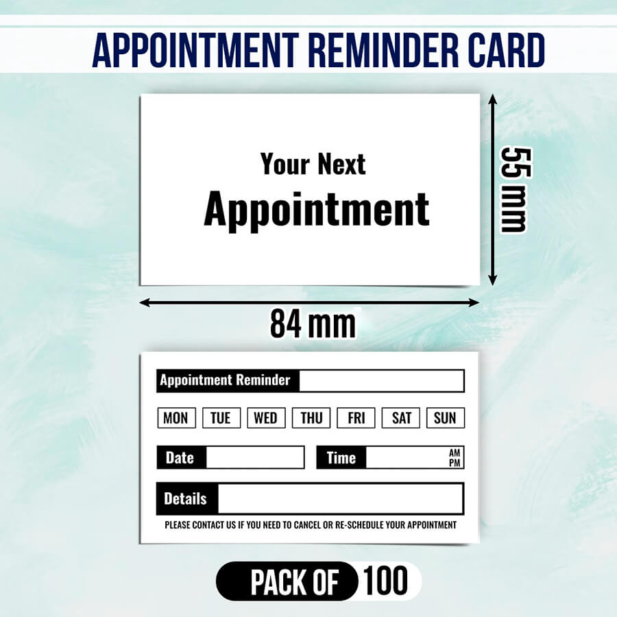 Appointment Cards – Packwith